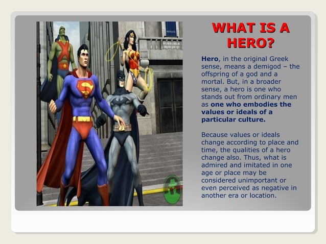 Hero introduction 2013 | PPT