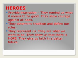 Hero introduction 2013 | PPT