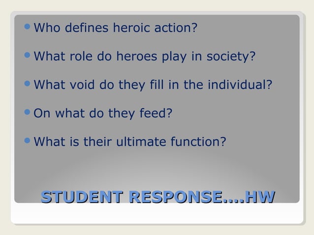 Hero introduction 2013 | PPT