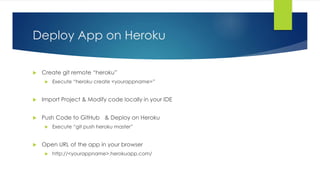 Deploying App on Heroku | PPT