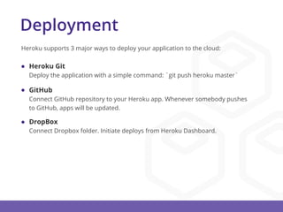 Heroku and Rails Applications | PPT