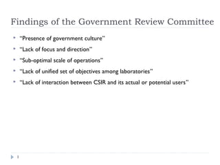 The Role of Research and Technical Institutions | PPT
