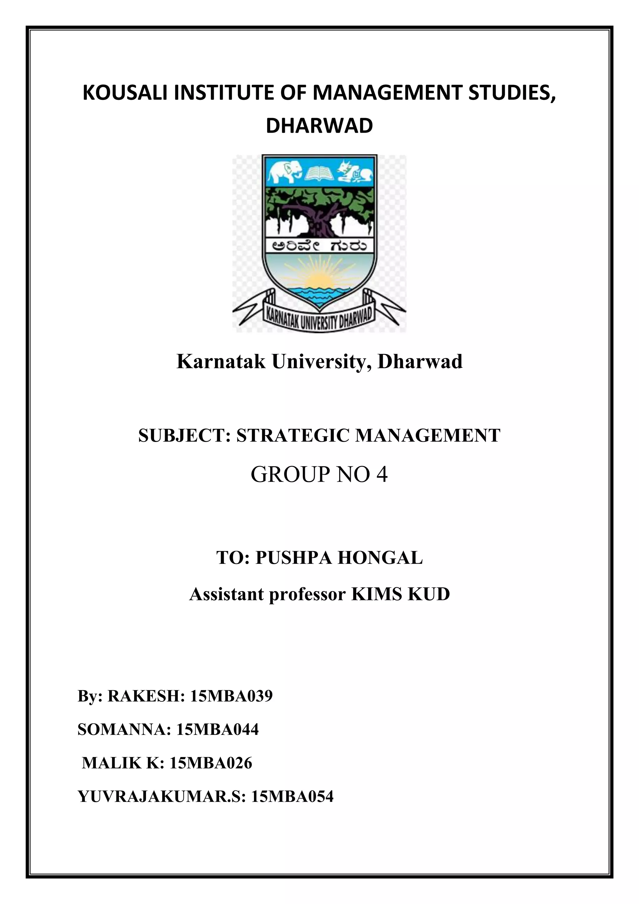 Strategic management by Hero motocop | PDF