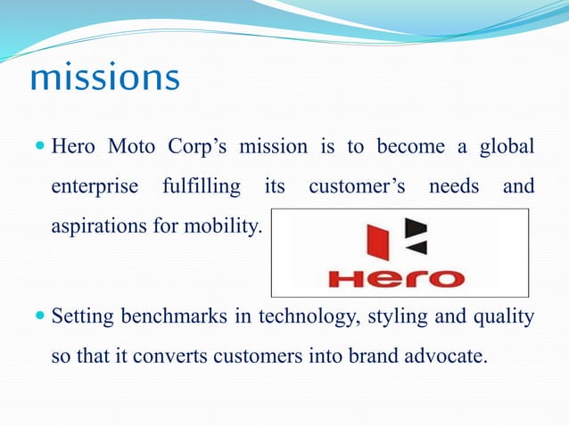 Hero motocorp ltd | PPTX