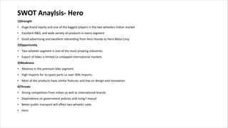 HERO MOTORS.pdf for analysis the company | PDF