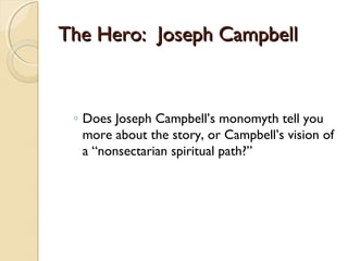 Hero Myths: Tools for Analysis | PPT