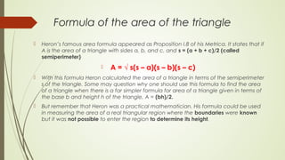 Heron Mathematician Life History