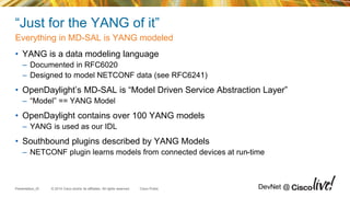Show and Tell: Building Applications on Cisco Open SDN Controller | PPT