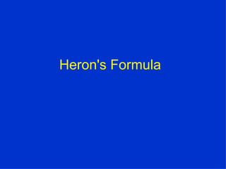 Heron's formula | PPT