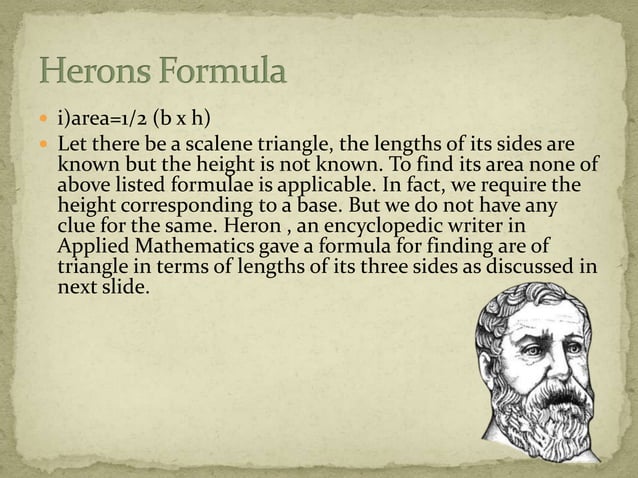 Herons formula | PPTX