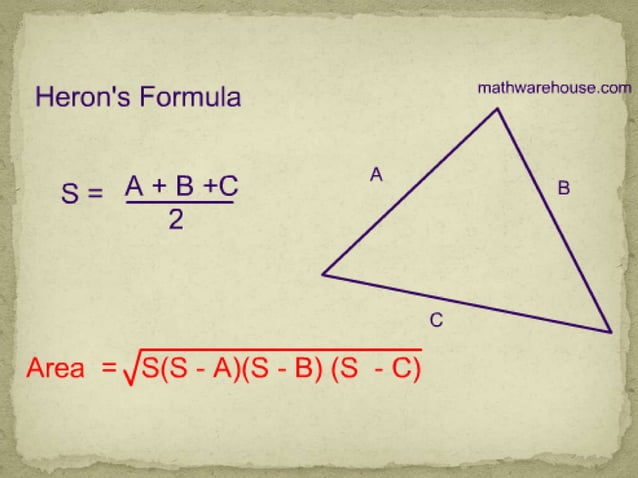 Herons formula | PPTX