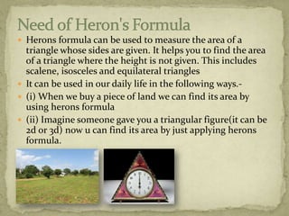 Herons formula | PPTX