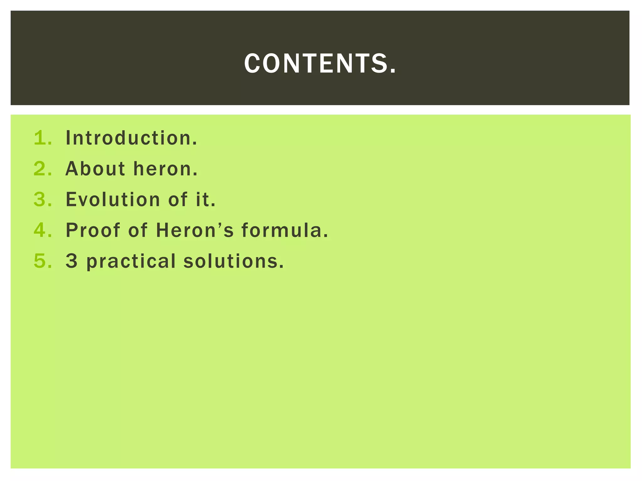 Heron’s formula | PPTX