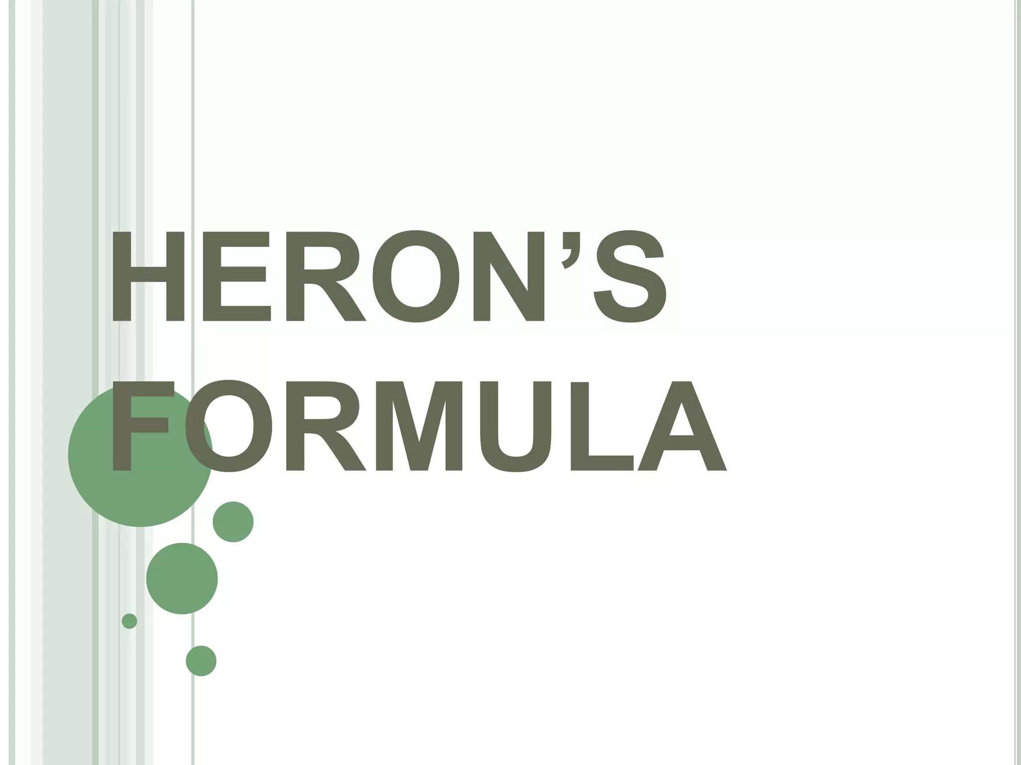 Heron’s formula maths presentation | PPTX