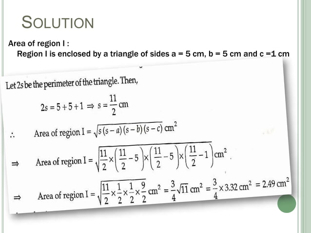 Heron’s formula maths presentation | PPT