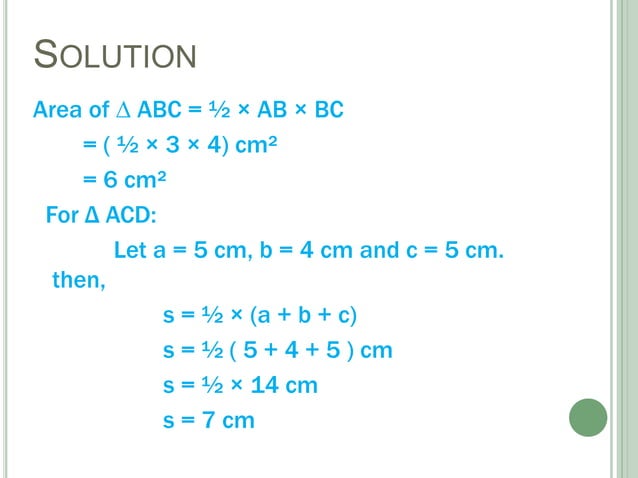 Heron’s formula maths presentation | PPT