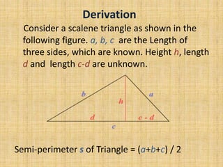 Heron’s formula | PPT