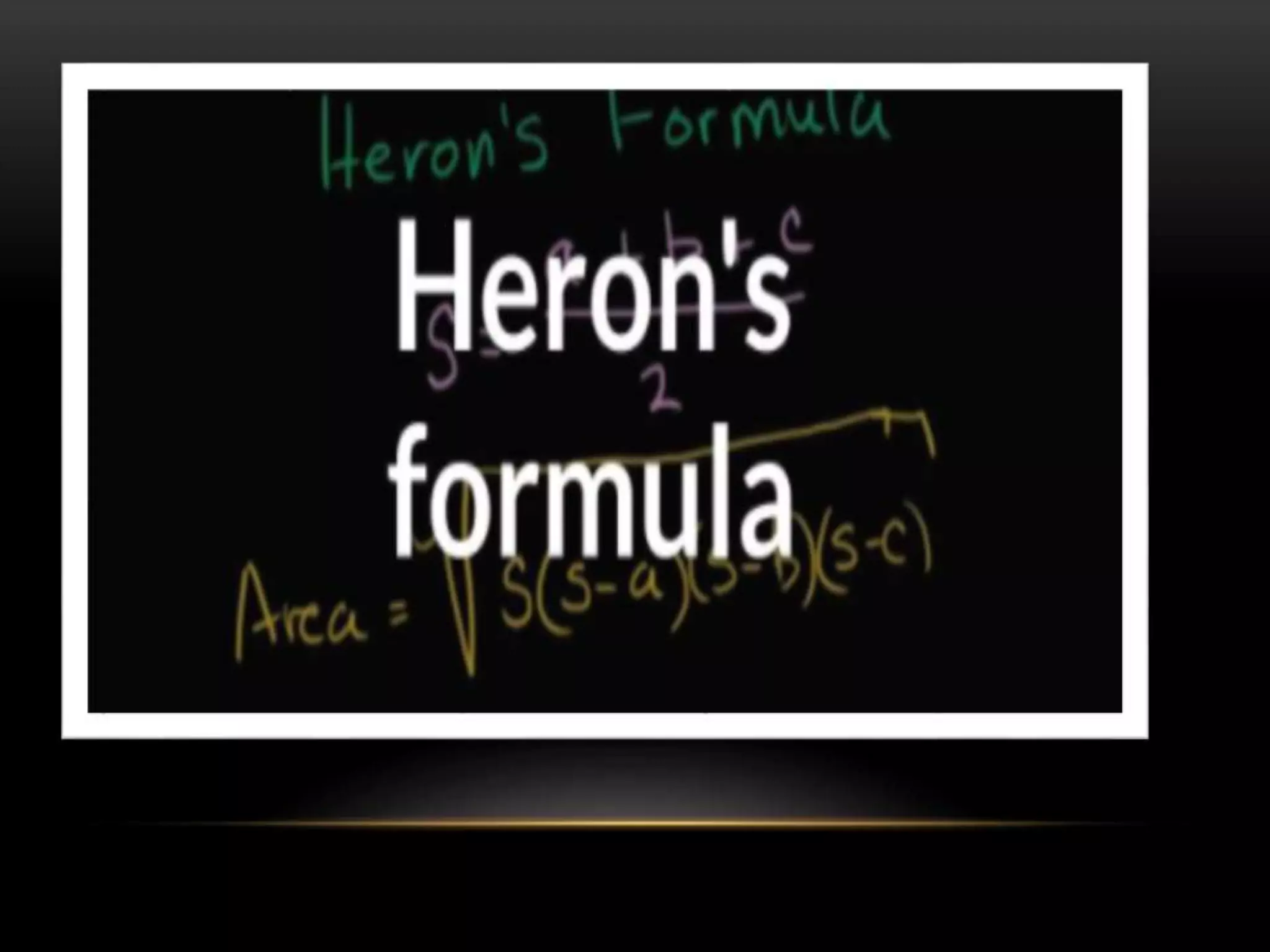 Heron's formula | PPTX
