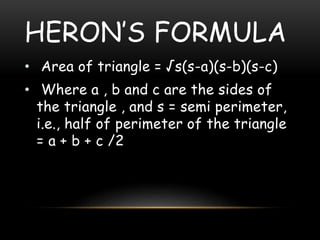 Heron's formula | PPTX