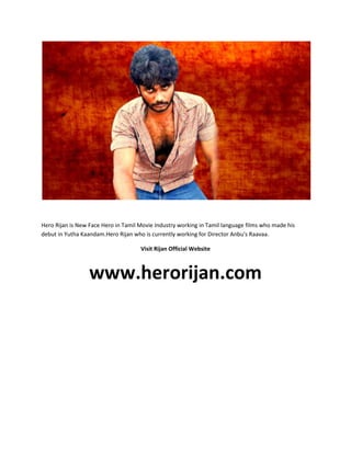 New Face Hero in Tamil Movie | DOCX