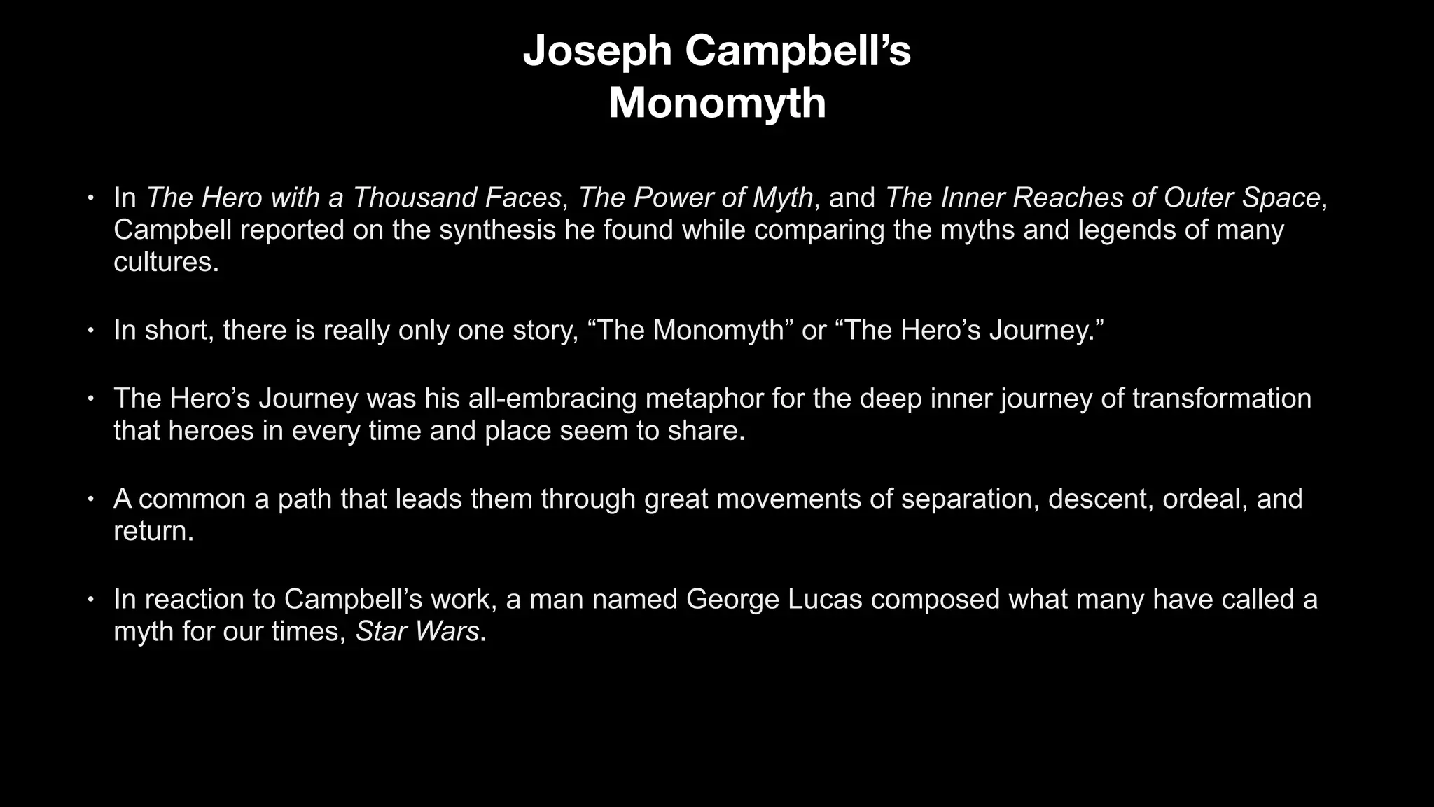 The Hero’s Journey (Joseph Campbell's Monomyth) | PDF