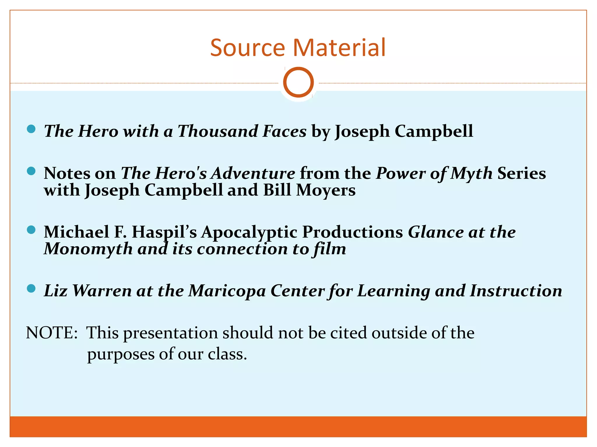 Hero's journey campbell's monomyth powerpoint | PPT