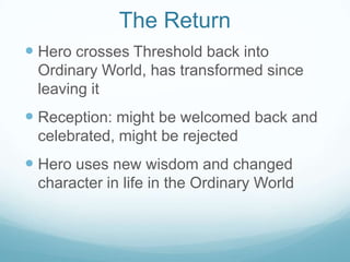 Hero's journey the return | PPT