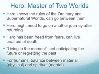 Hero's journey the return | PPT