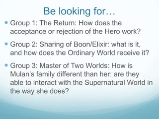 Hero's journey the return | PPT