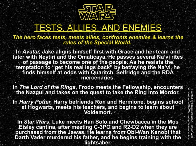 Star Wars 1977, The hero's journey | PPT