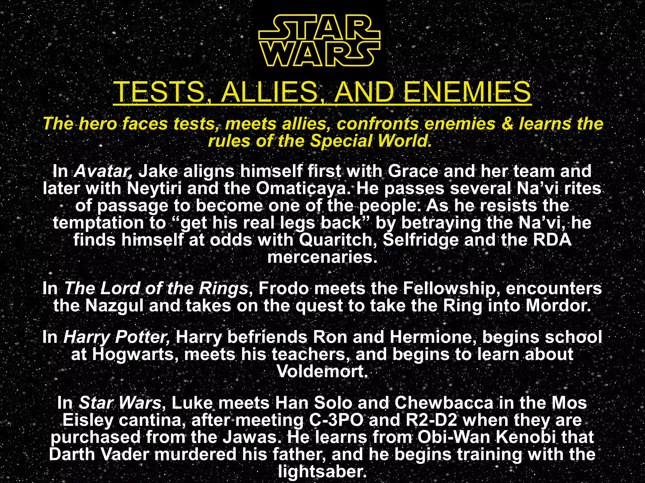 Star Wars 1977, The hero's journey. | PPT