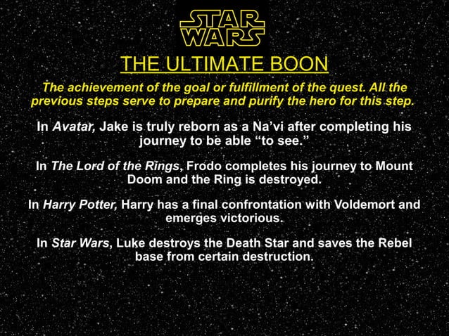 Star Wars 1977, The hero's journey. | PPT