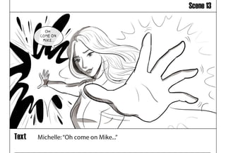 Motion comic storyboard: My hero, Michelle | PDF