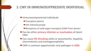 Herpes and cmv | PPTX | Infectious Diseases | Diseases and Conditions