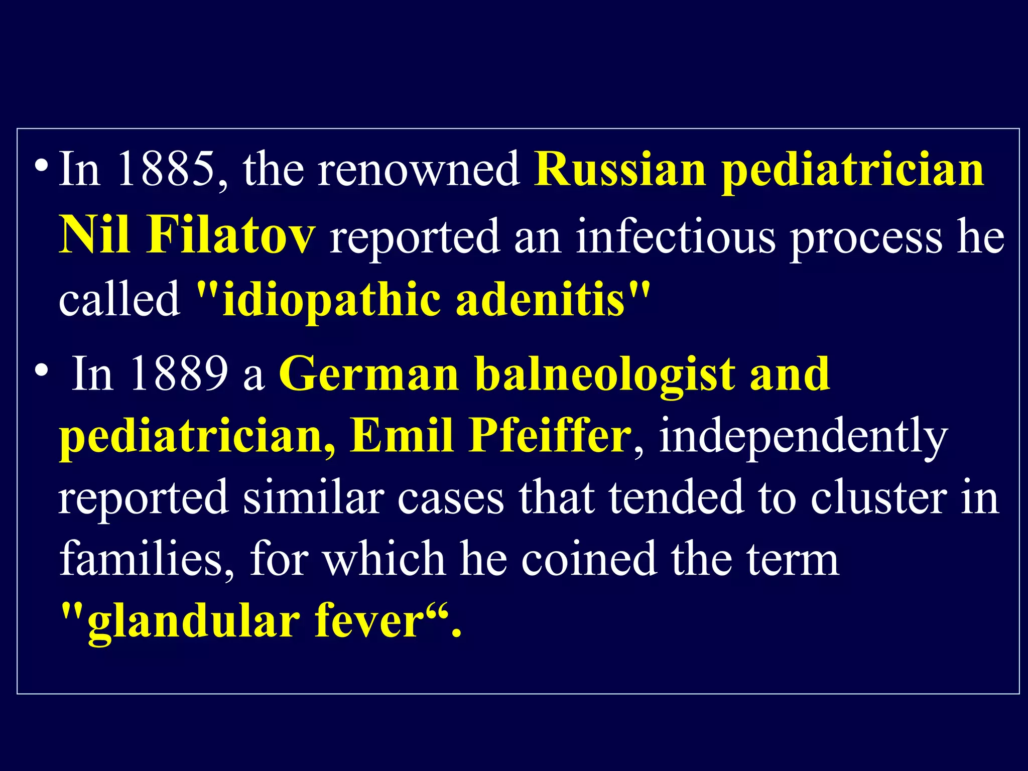 Human Herpesviruses INFECTIOUS MONONUCLEOSIS 2016 | PPT