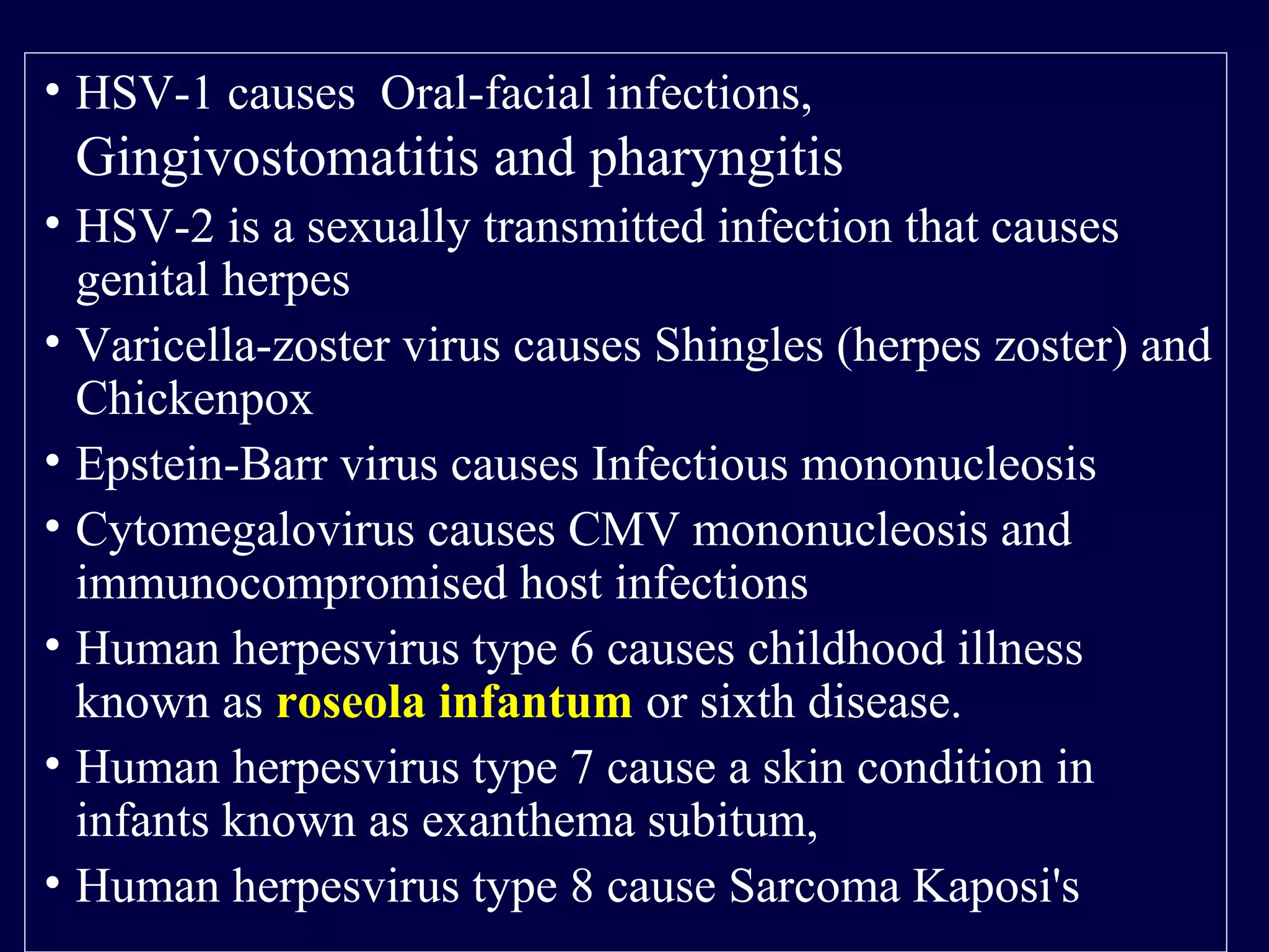 Human Herpesviruses INFECTIOUS MONONUCLEOSIS 2016 | PPT