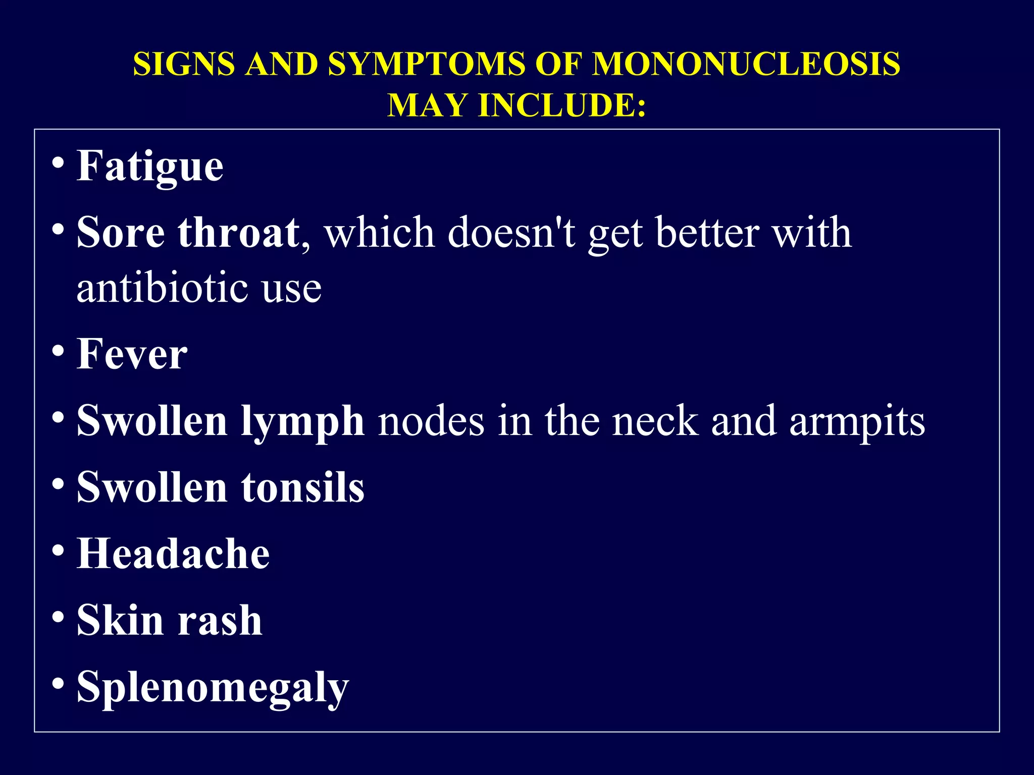 Human Herpesviruses INFECTIOUS MONONUCLEOSIS 2016 | PPT