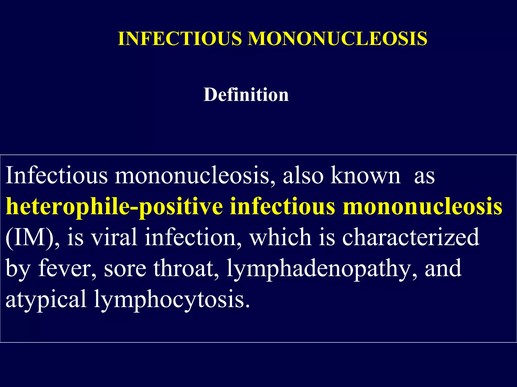 Human Herpesviruses INFECTIOUS MONONUCLEOSIS 2016 | PPT