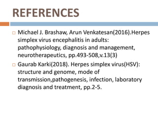 Herpes simpex encephalitis | PPTX