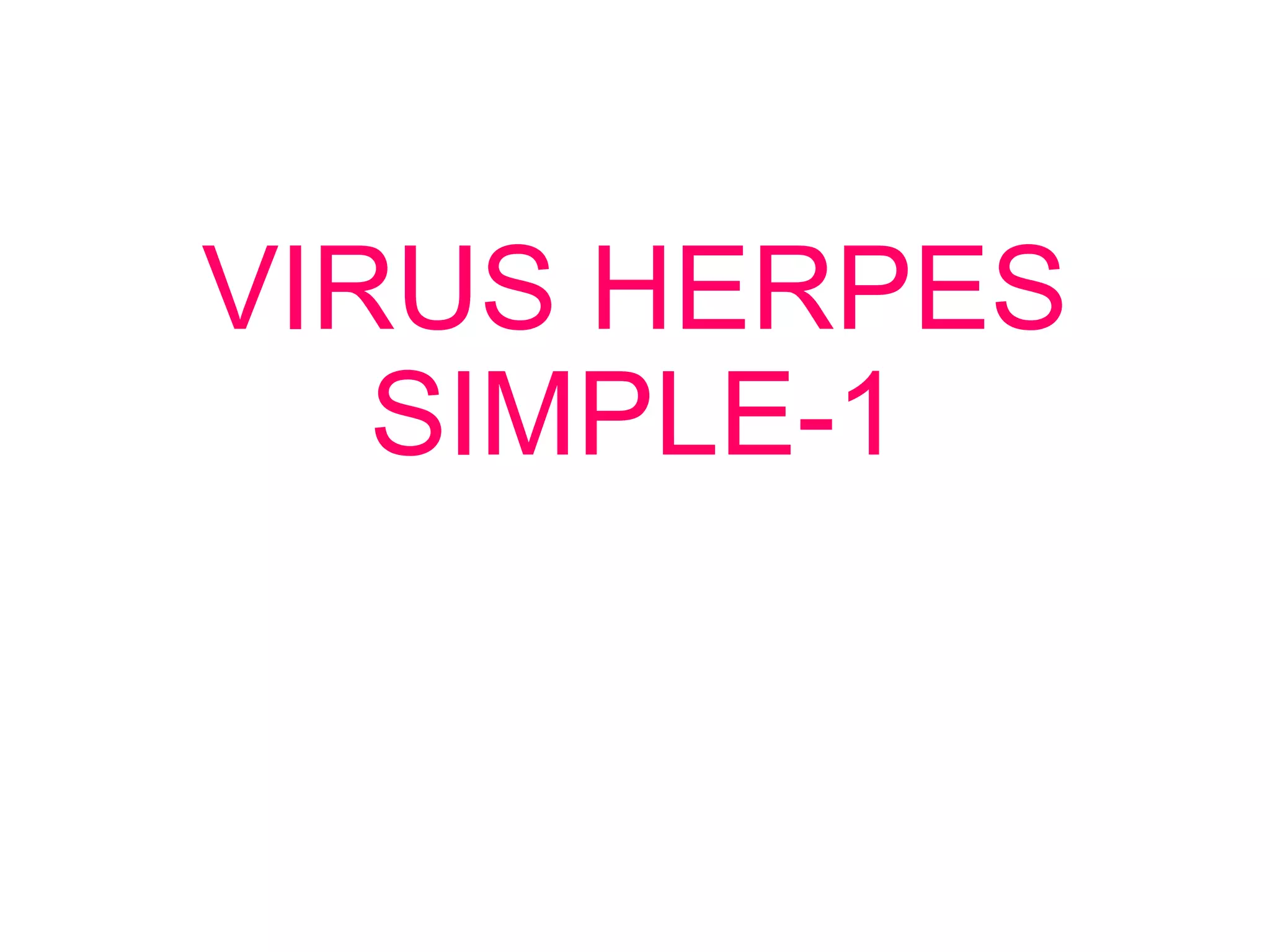 Herpes simple (1) | PPT