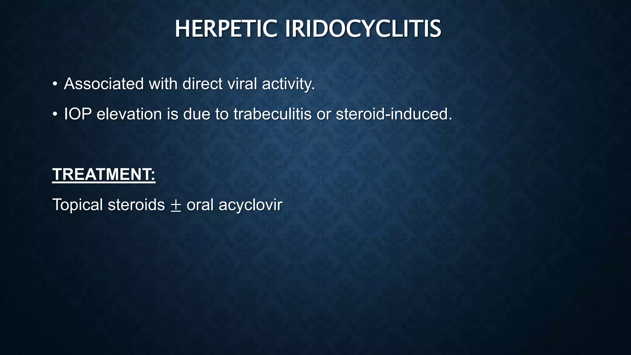 Herpes Simplex keratitis by Dr. Muhammad Zeeshan Hameed | PPTX