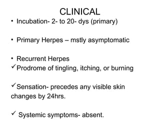 HERPES SIMPLEX INFECTION Mucocutanoeus Findings | PPTX