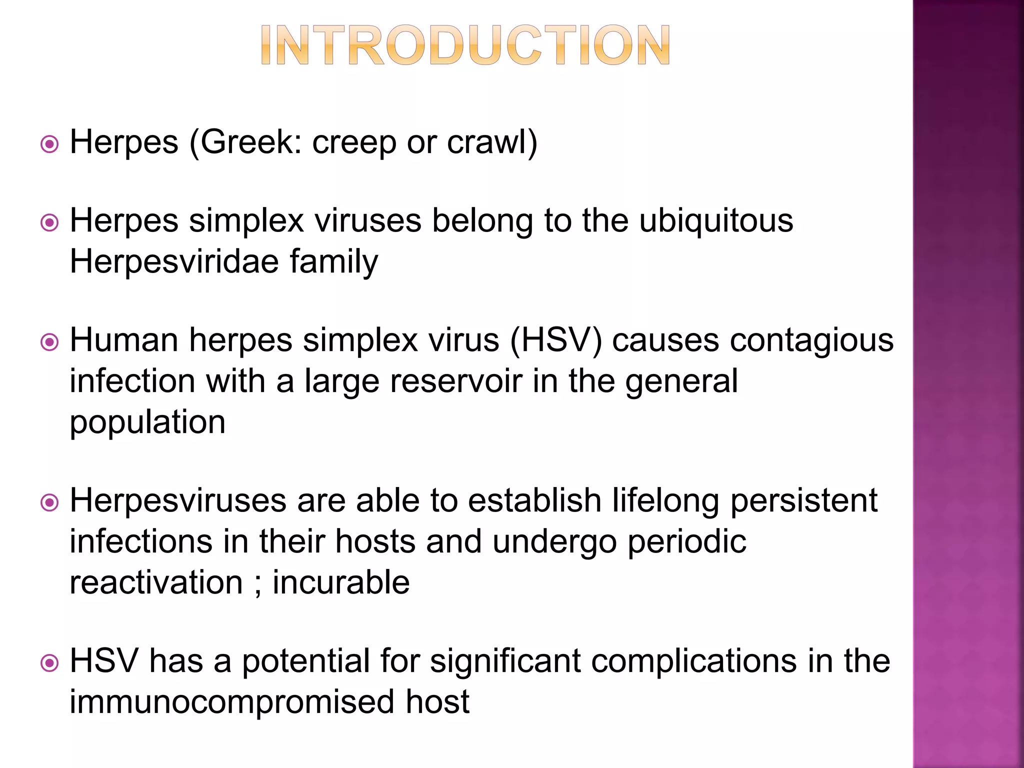 Herpes simplex virus | PPTX