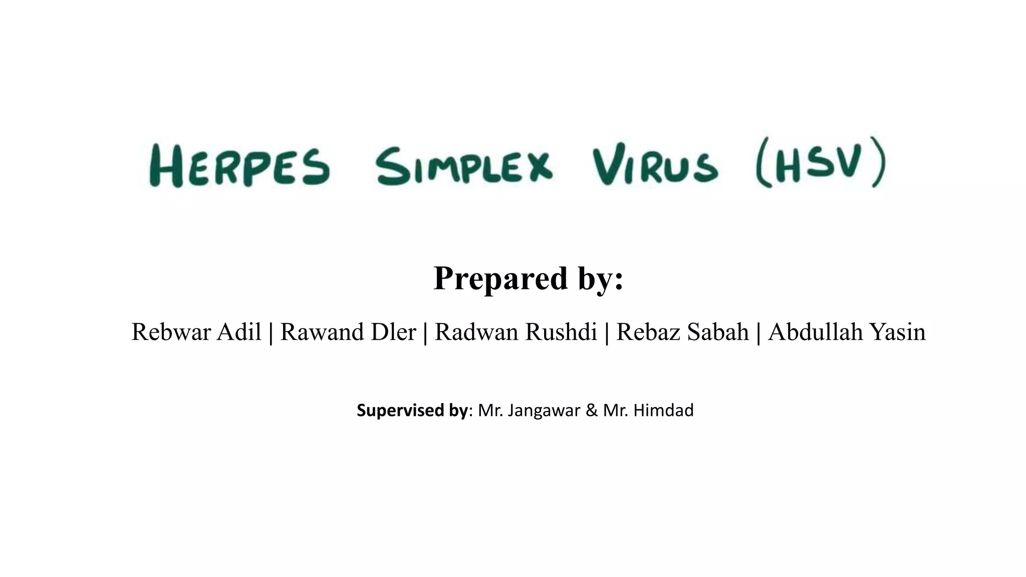 Herpes Simplex Virus 1&2 | PPTX