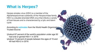 Herpes simplex virus 1 and 2 (HSV 1 and 2)) | PPTX | Infectious ...