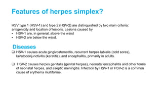 Herpes simplex virus 1 and 2 (HSV 1 and 2)) | PPTX | Infectious ...