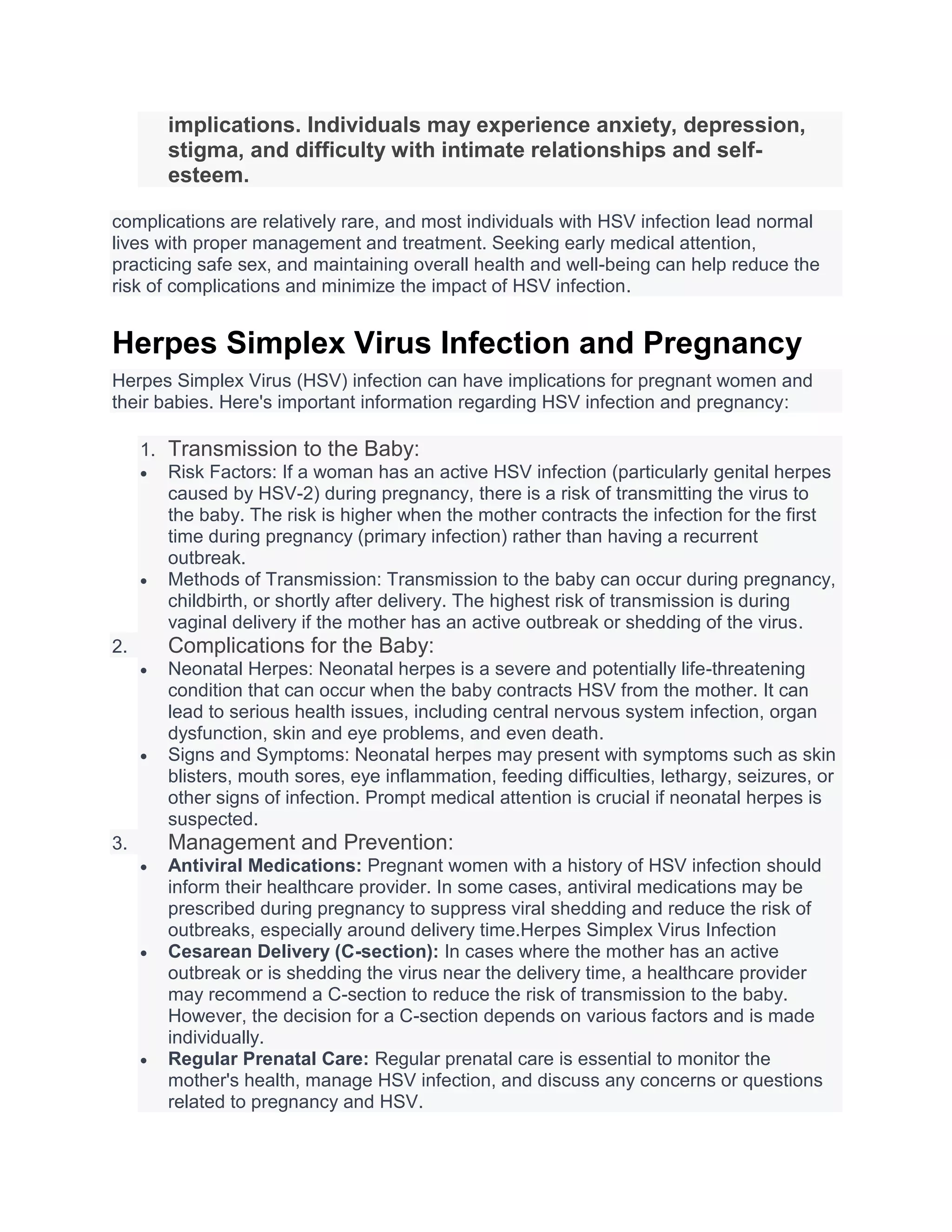 Herpes Simplex Virus Infection | PDF