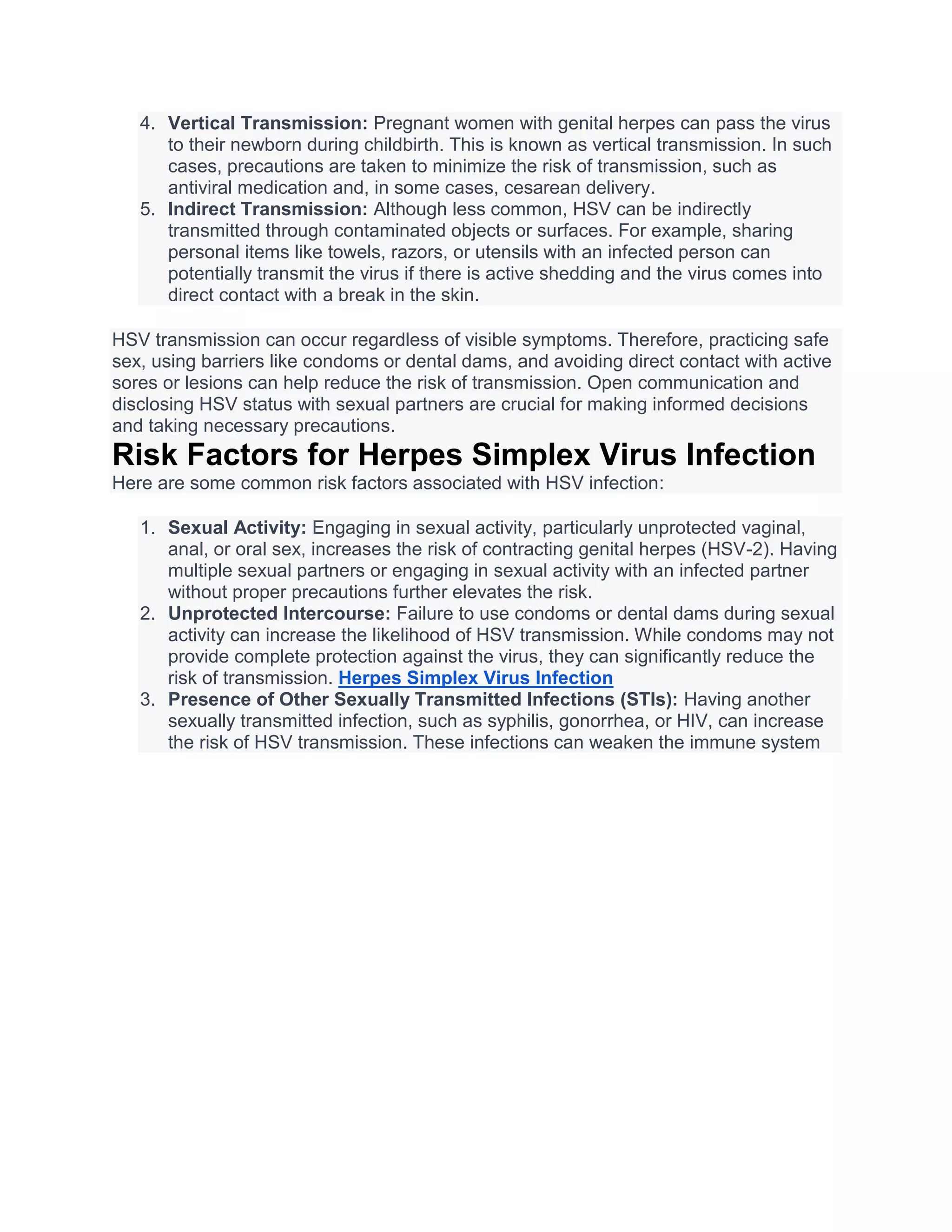 Herpes Simplex Virus Infection | PDF