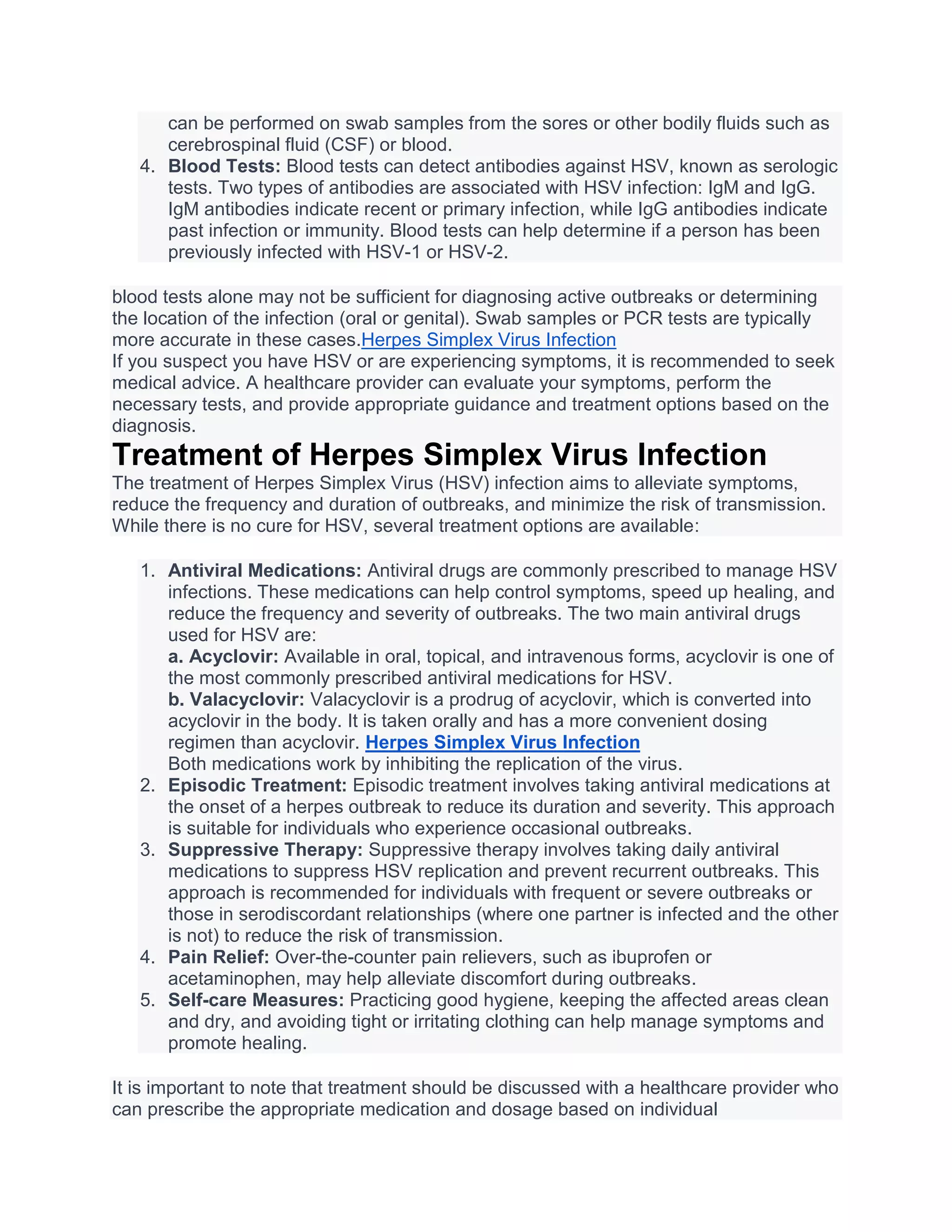 Herpes Simplex Virus Infection | PDF