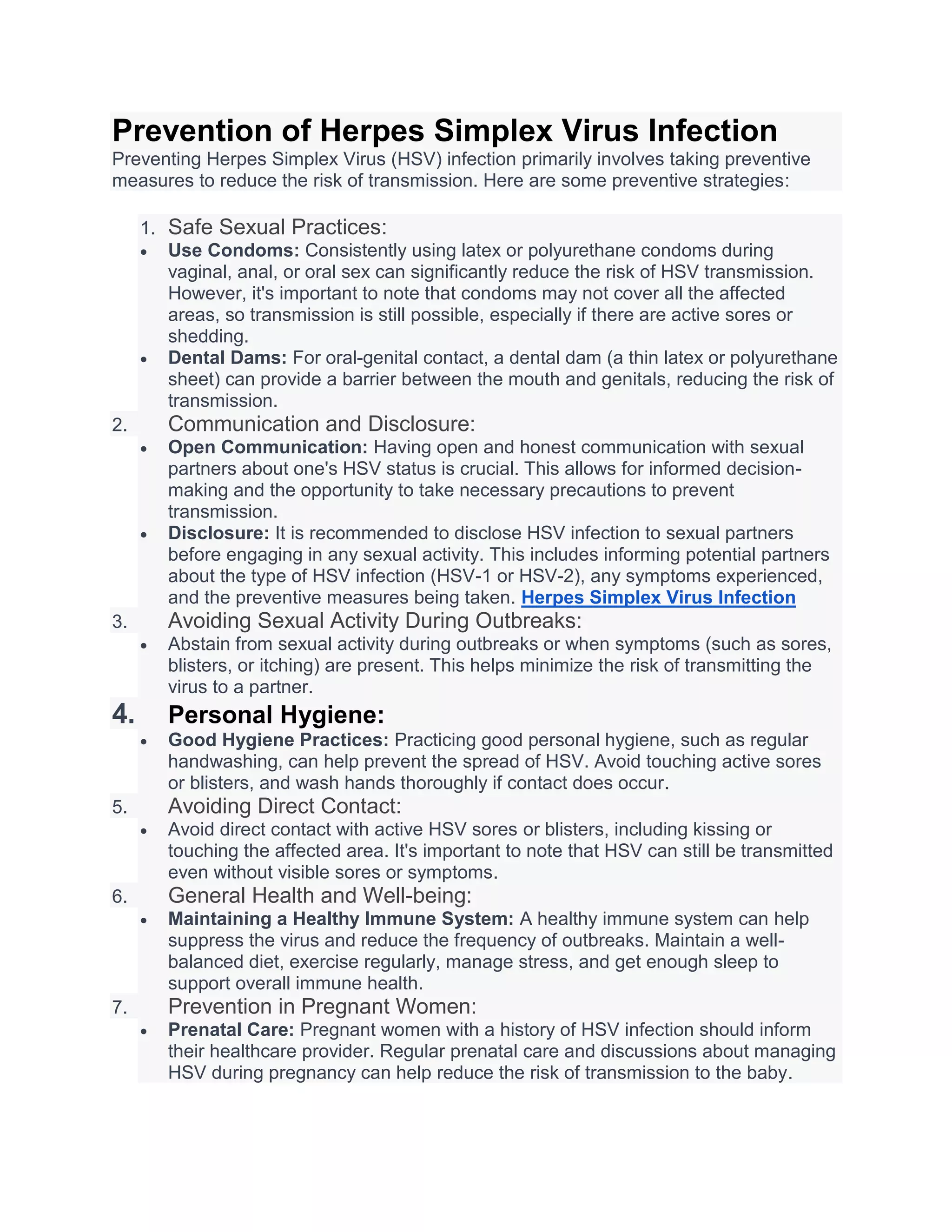 Herpes Simplex Virus Infection | PDF